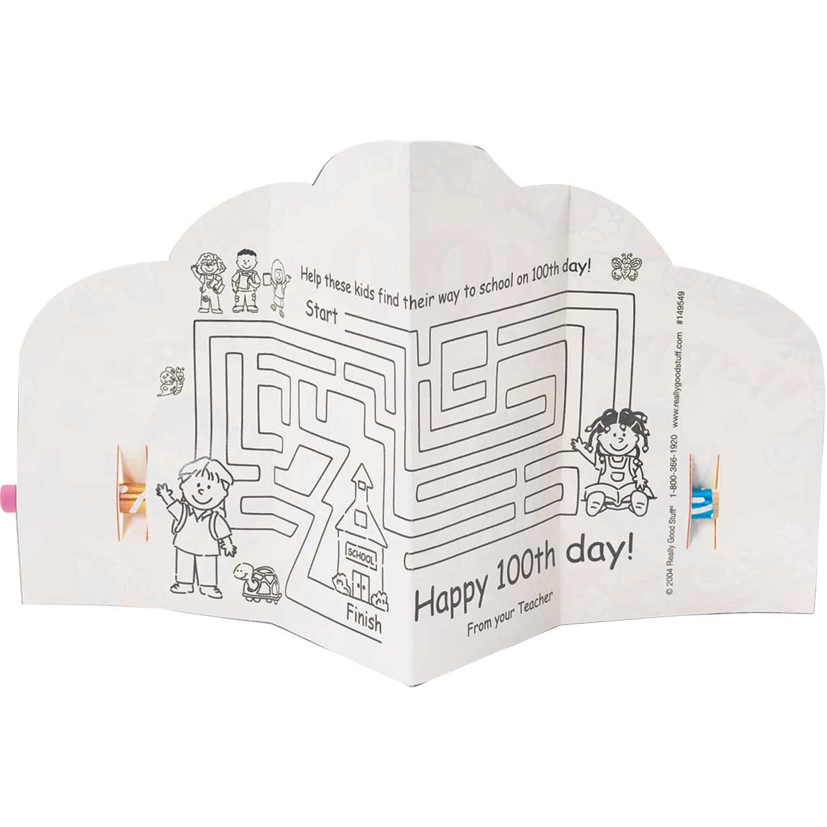 100th Day Pencil Holder With Pencil