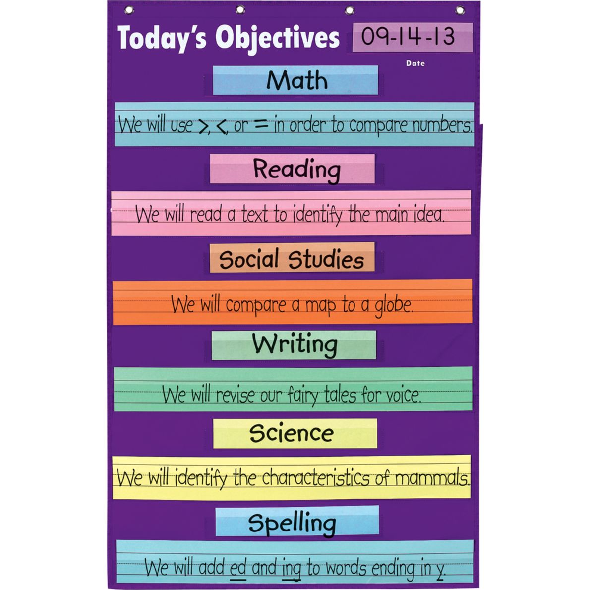 Today's Objectives Pocket Chart™