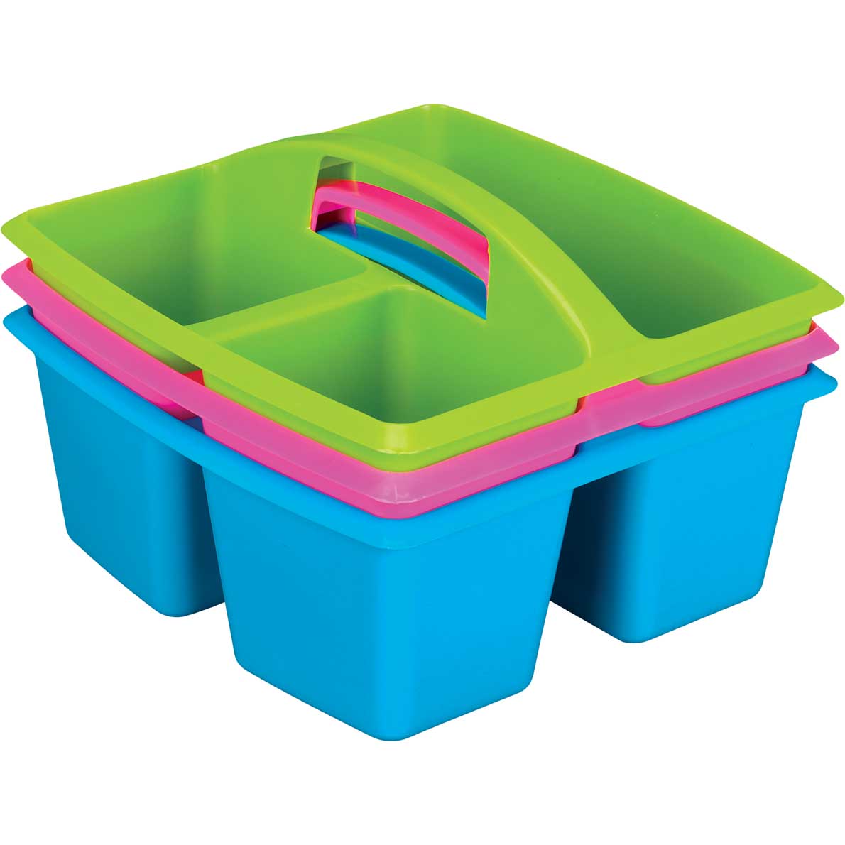 Three-Compartment Caddies with Handle