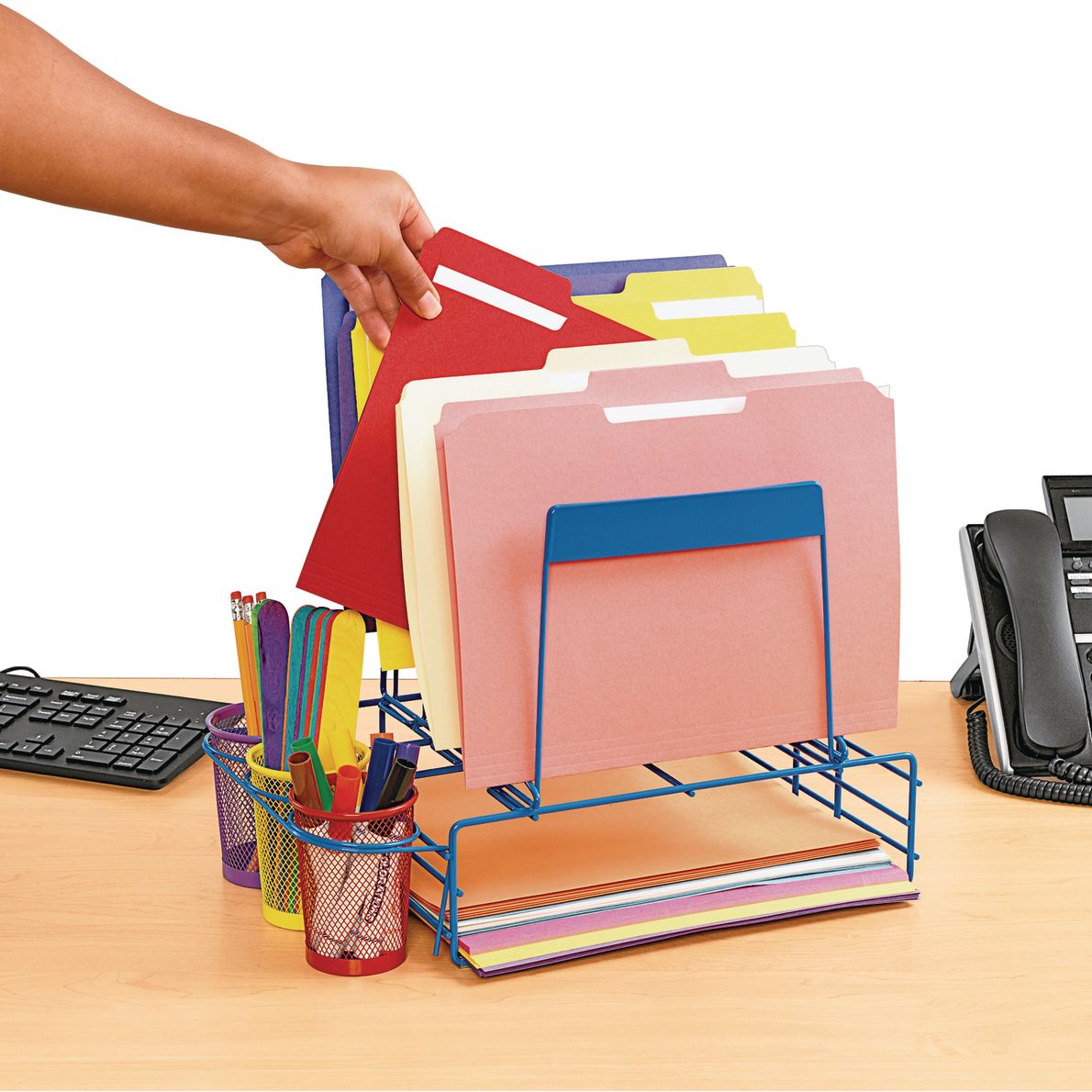 Desktop Secretary - File and Supplies Organizer - 1 stand