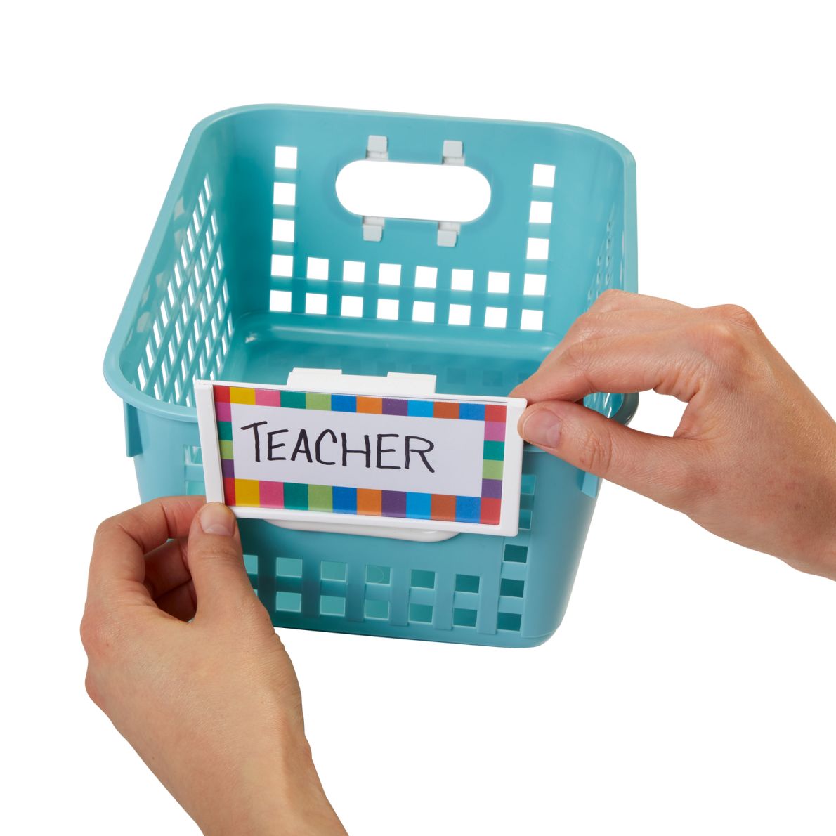 Really Good Stuff® 12-Pack Universal Basket And Bin Label Holders With ...