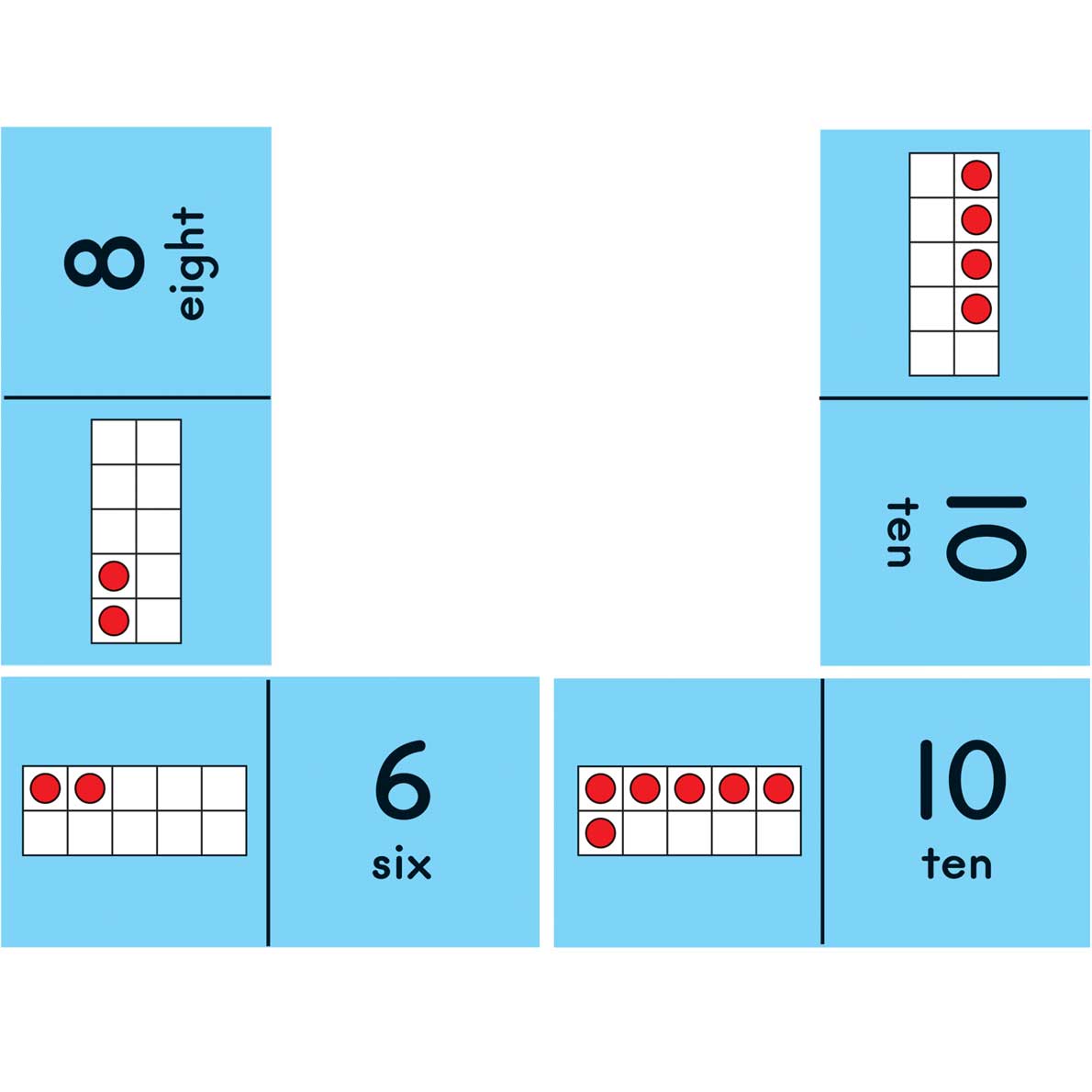 Really Good Stuff® Ten-Frame Dominoes