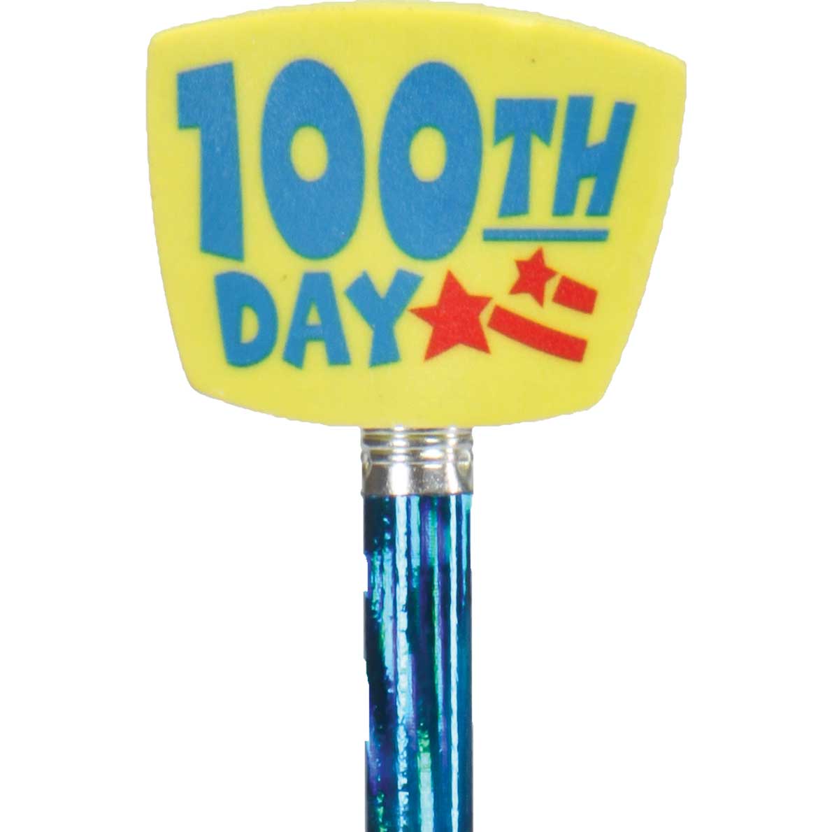 100th Day Pencil Topper Erasers