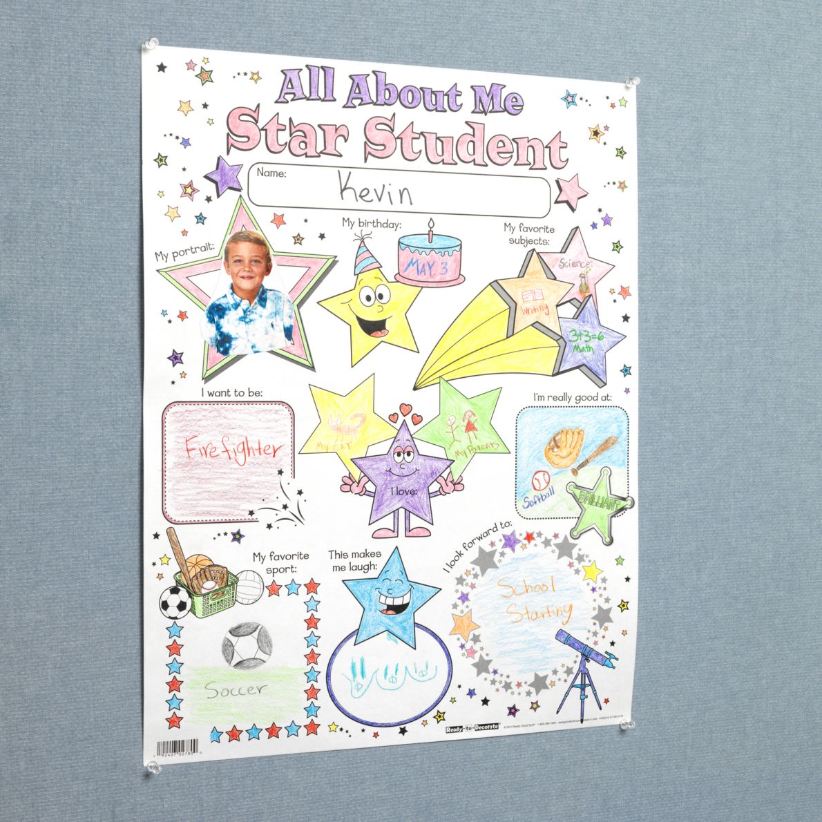 Ready-To-Decorate® All About Me Star Student Posters - 24 posters