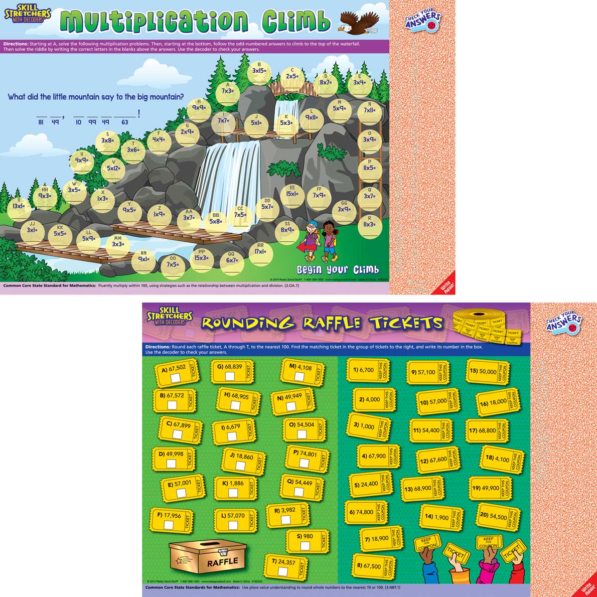 Skill Stretchers With Decoders™ Kit: Grade 3 Math - Set 2