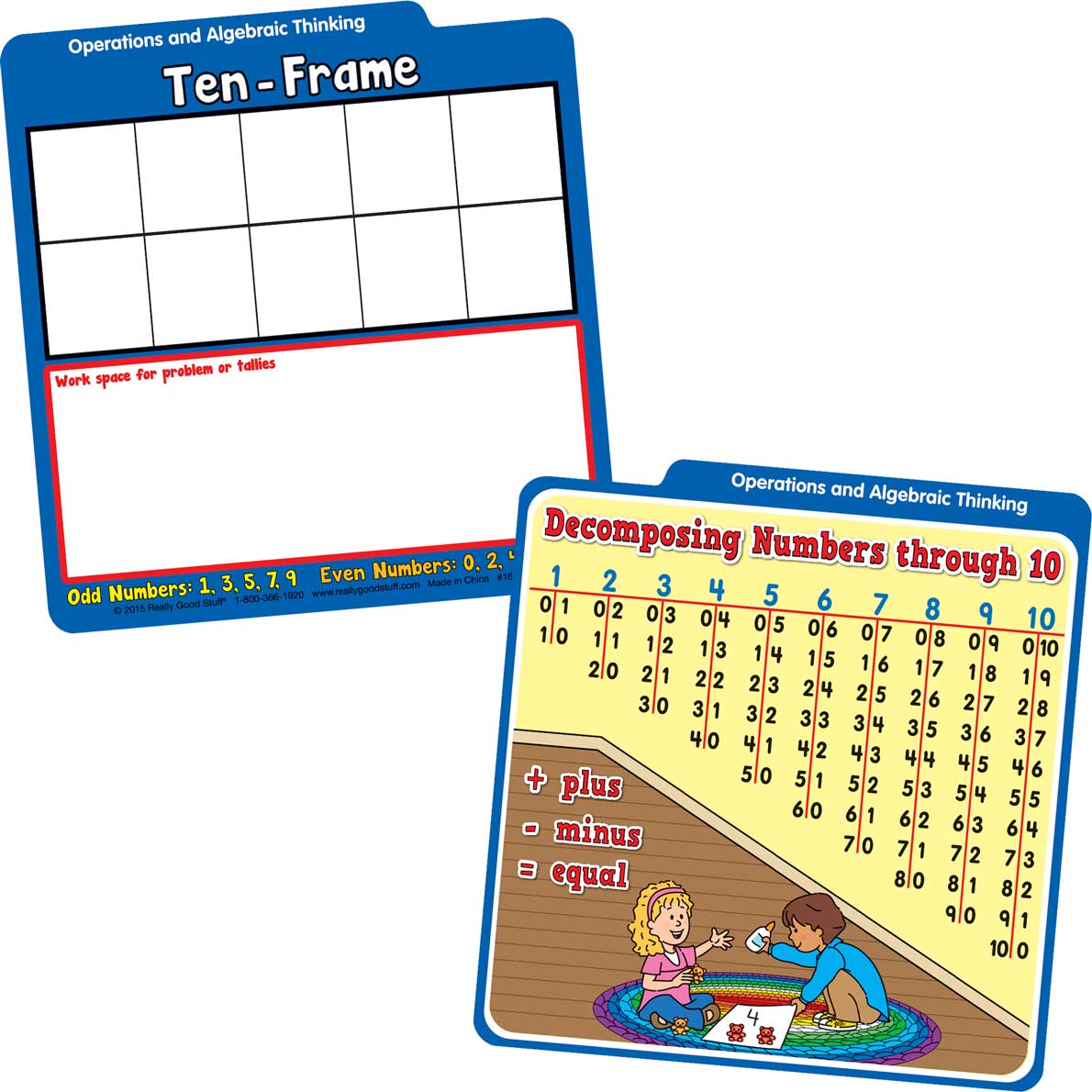 Desktop Buddies™ With Sleeves - Math Grades K-1