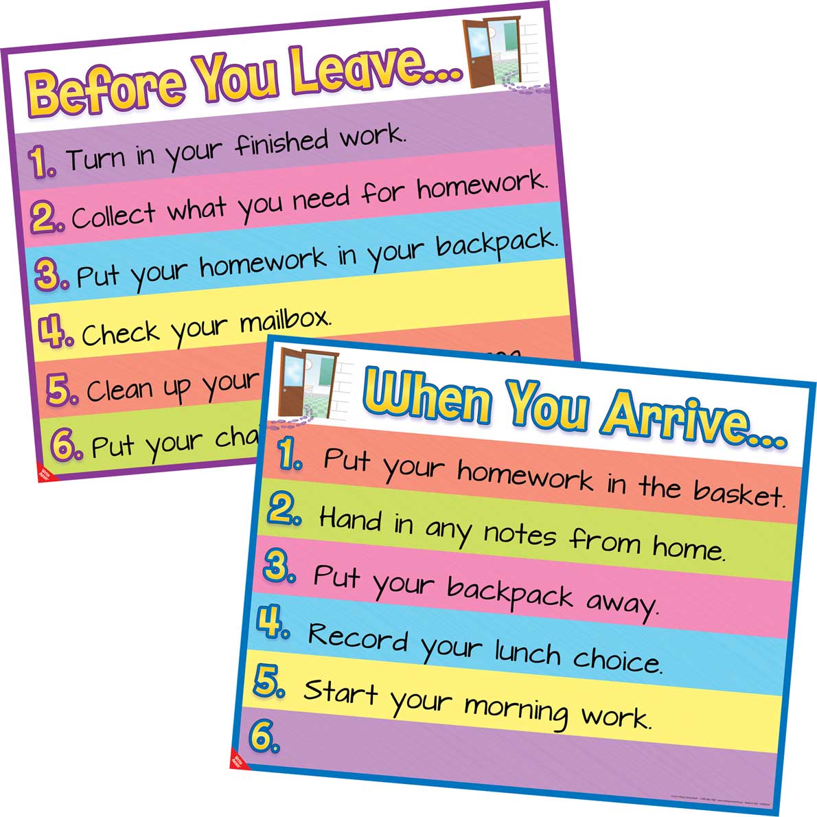 When You Arrive And Before You Leave Posters Set