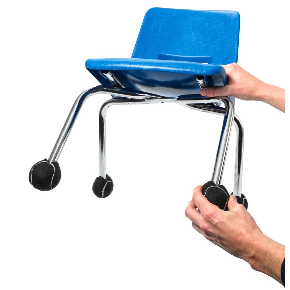 Really Good Stuff® Quiet Chair Stay-Put Foot Covers - Set Of 144 - Black