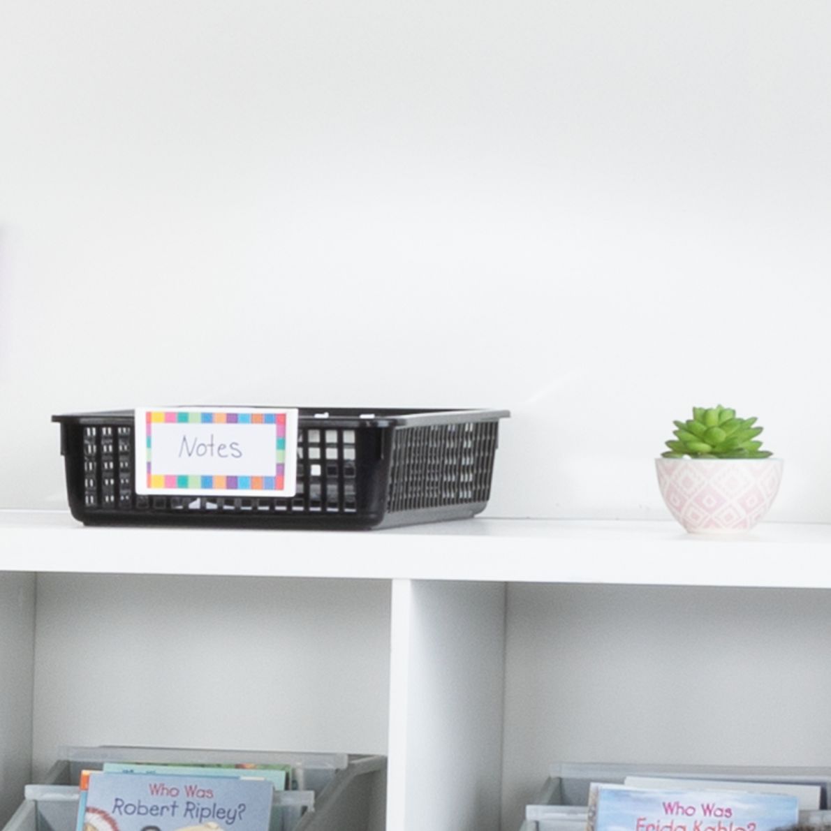 Classroom Paper Baskets - Black - 4 baskets