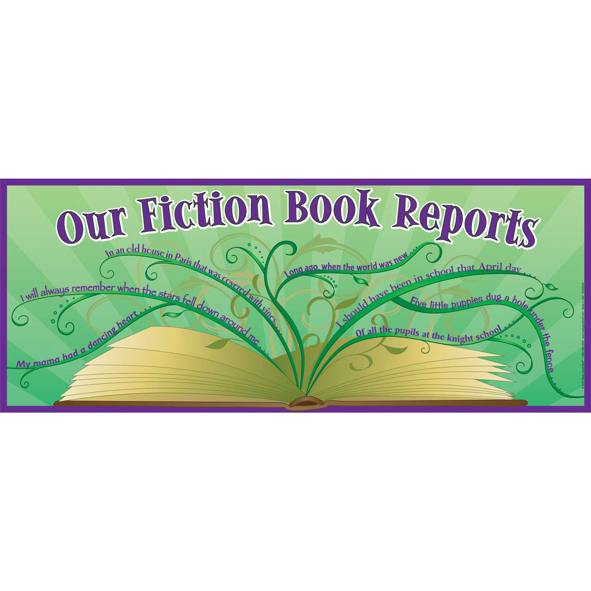 Ready-To-Decorate® 3-D Fiction Report Bulletin Board Kit