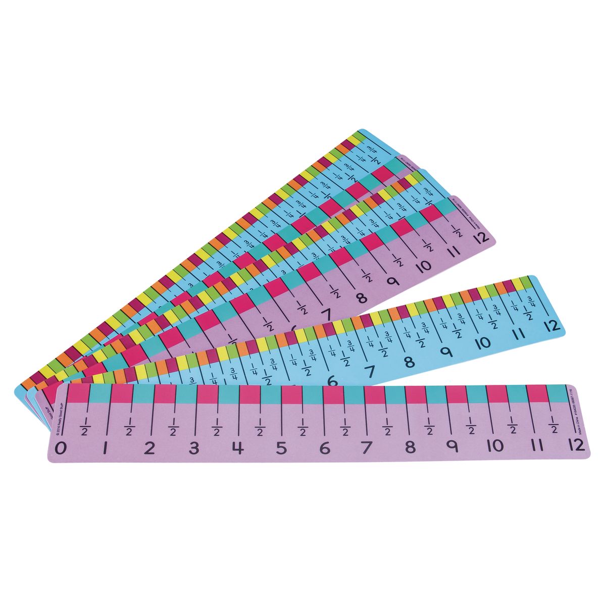Marked Measurement Rulers - 6 rulers