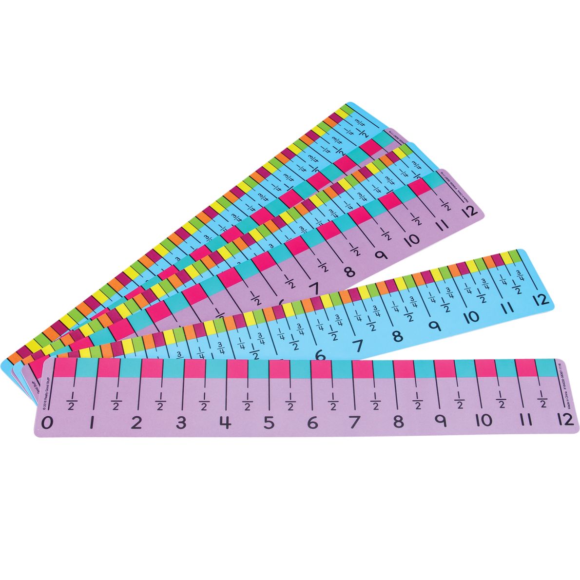 Marked Measurement Rulers - 6 rulers