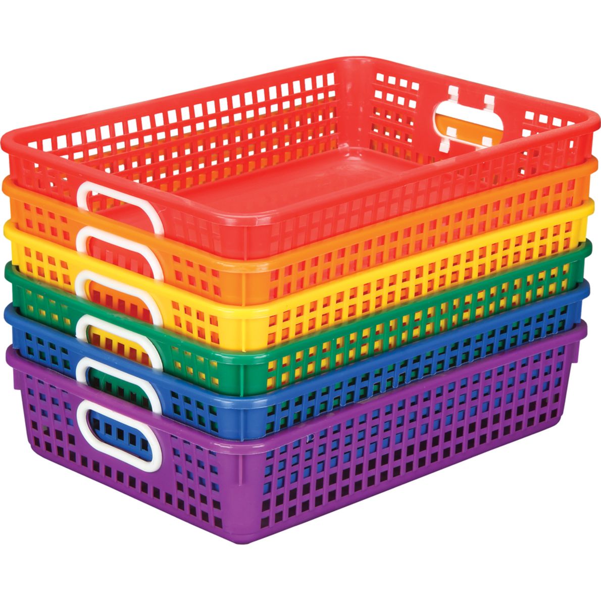 Really Good Stuff® Group Colors For 6 - Classroom Paper Baskets - 6 baskets
