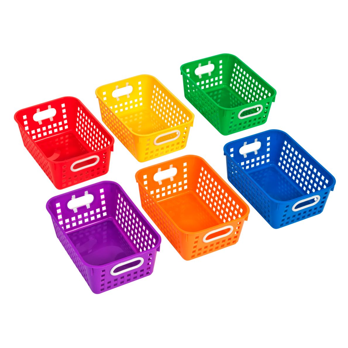 Really Good Stuff® Group Colors For 6 - Book Baskets, Medium Rectangle ...