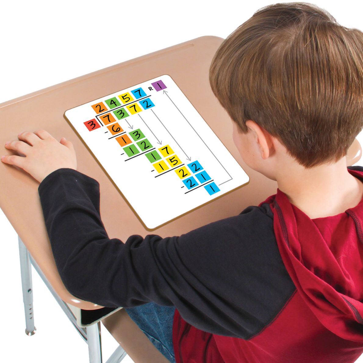 Really Good Stuff® Beginning Long Division Dry-Erase Boards - 6 Boards
