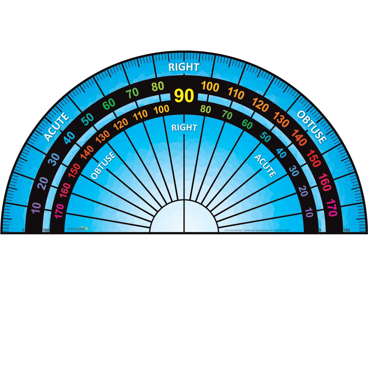 EZ Stick™ Floor Protractor - 1 floor decal