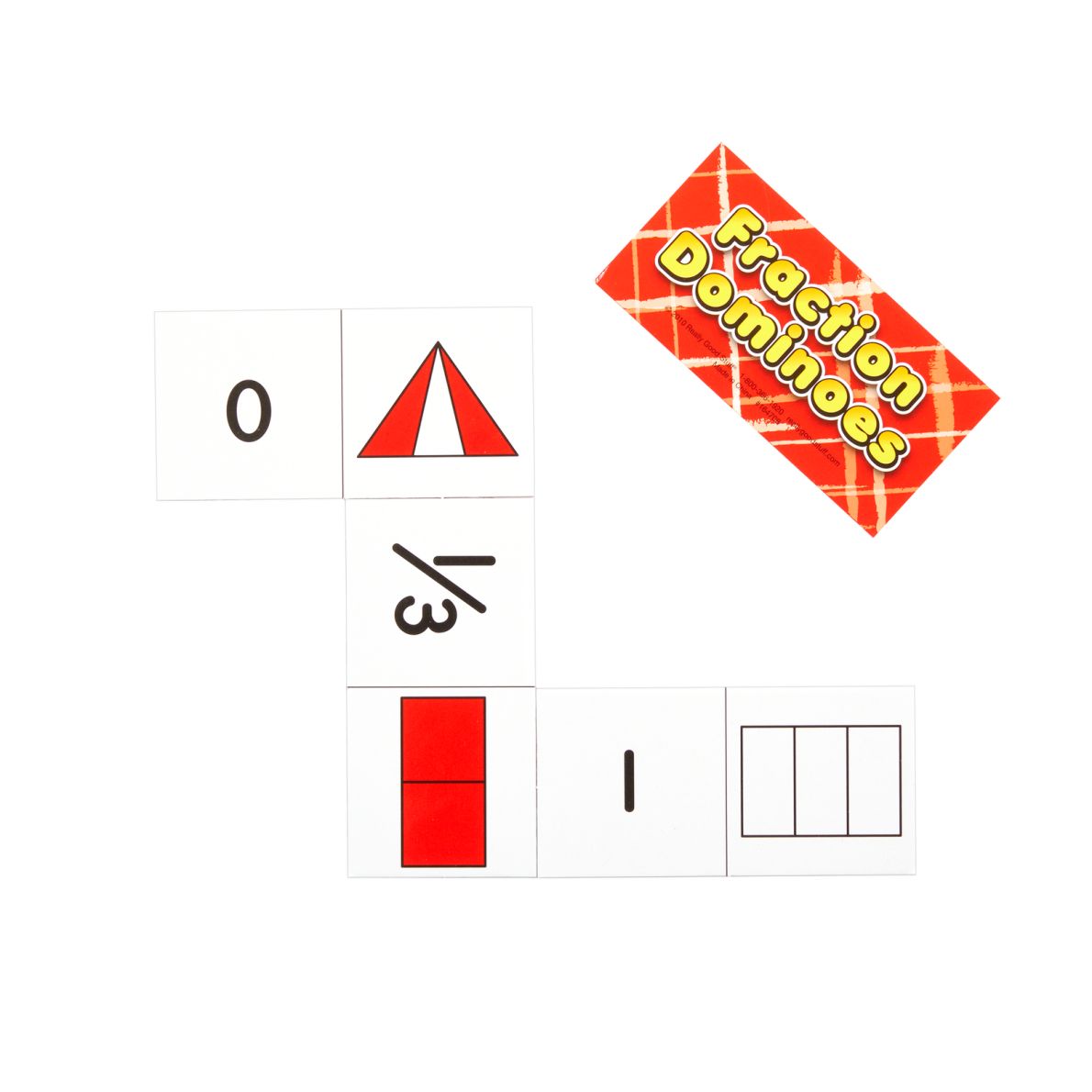 Fraction Dominoes Numeracy Center with Storage Bag - Grab and Go ...