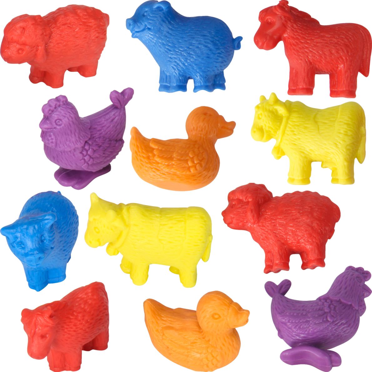 Teacher And Student Manipulatives Kit - Farm Animal Counters - 1 multi ...