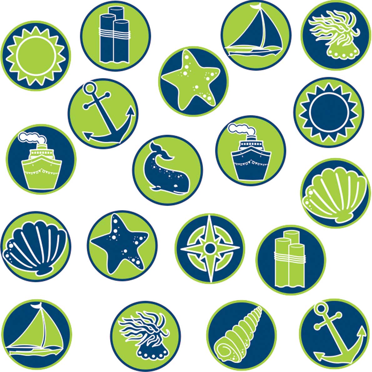 Nautical Mini Incentive Charts And Stickers Kit