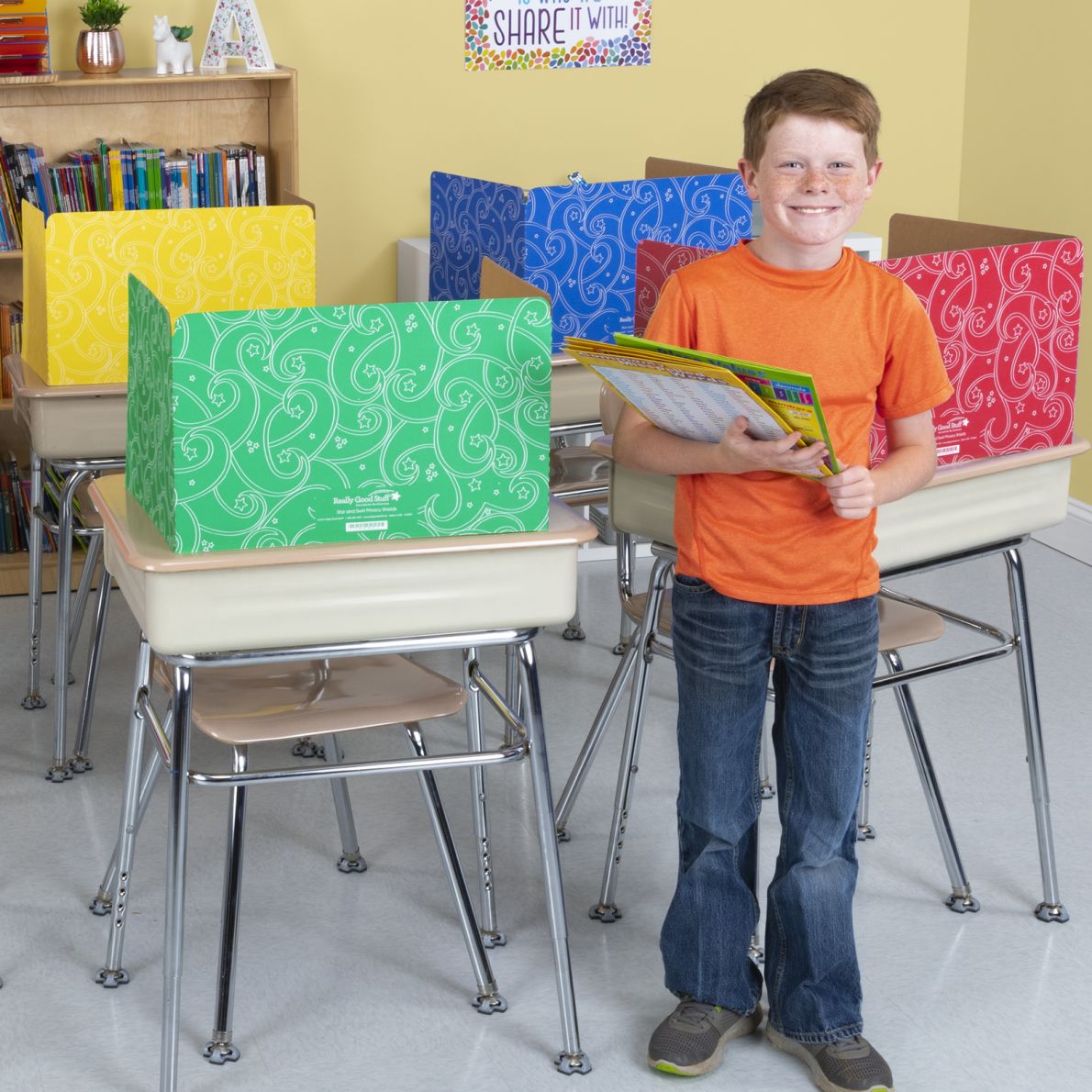 Standard Privacy Shields - Set of 12 - 6 Group Colors - Star and Swirl ...