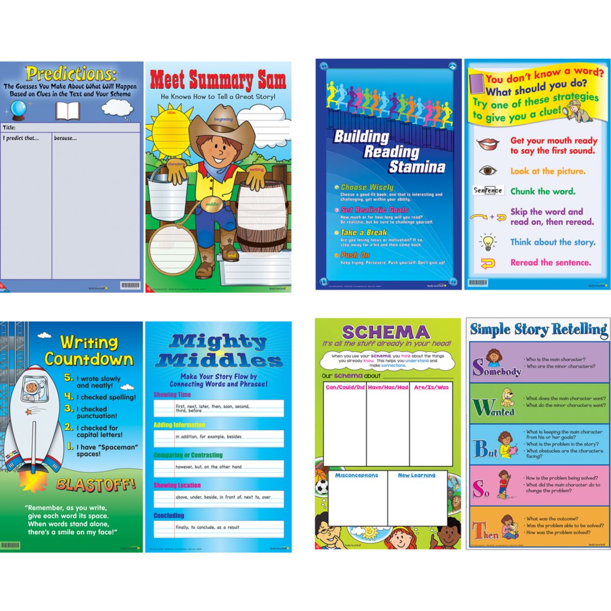Space-Saver Poster Pack - Primary ELA