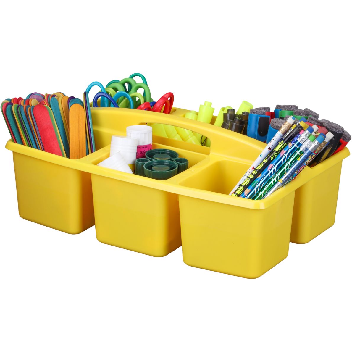 Six-Equal-Compartment Caddies - Single-Color Set Of 12