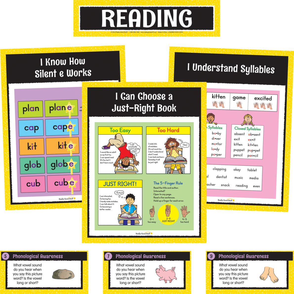 Reading Center Work Office Cards - Grade 1 - 30 cards