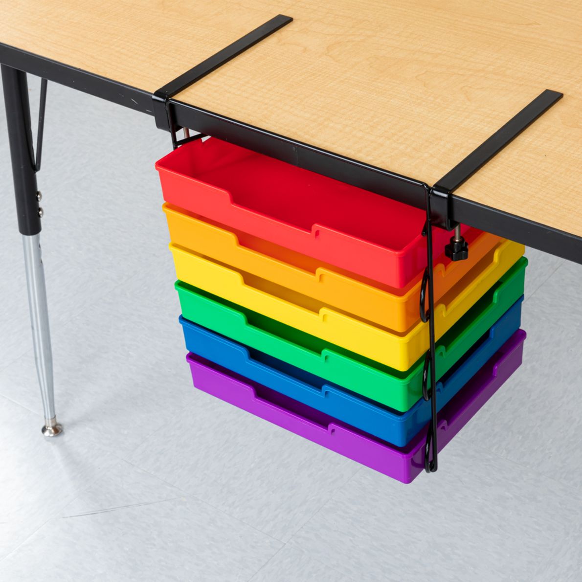 Really Good Stuff® EZ Clamp™ Organization Station With 6-Color Trays