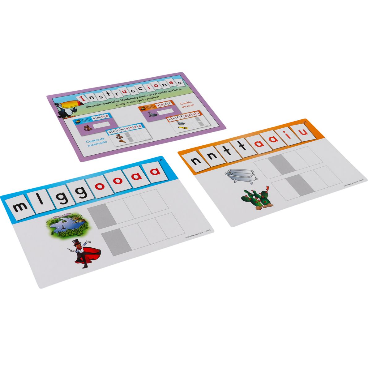 Tarjetas de trabajo: Construcción de palabras (Spanish Word Building ...