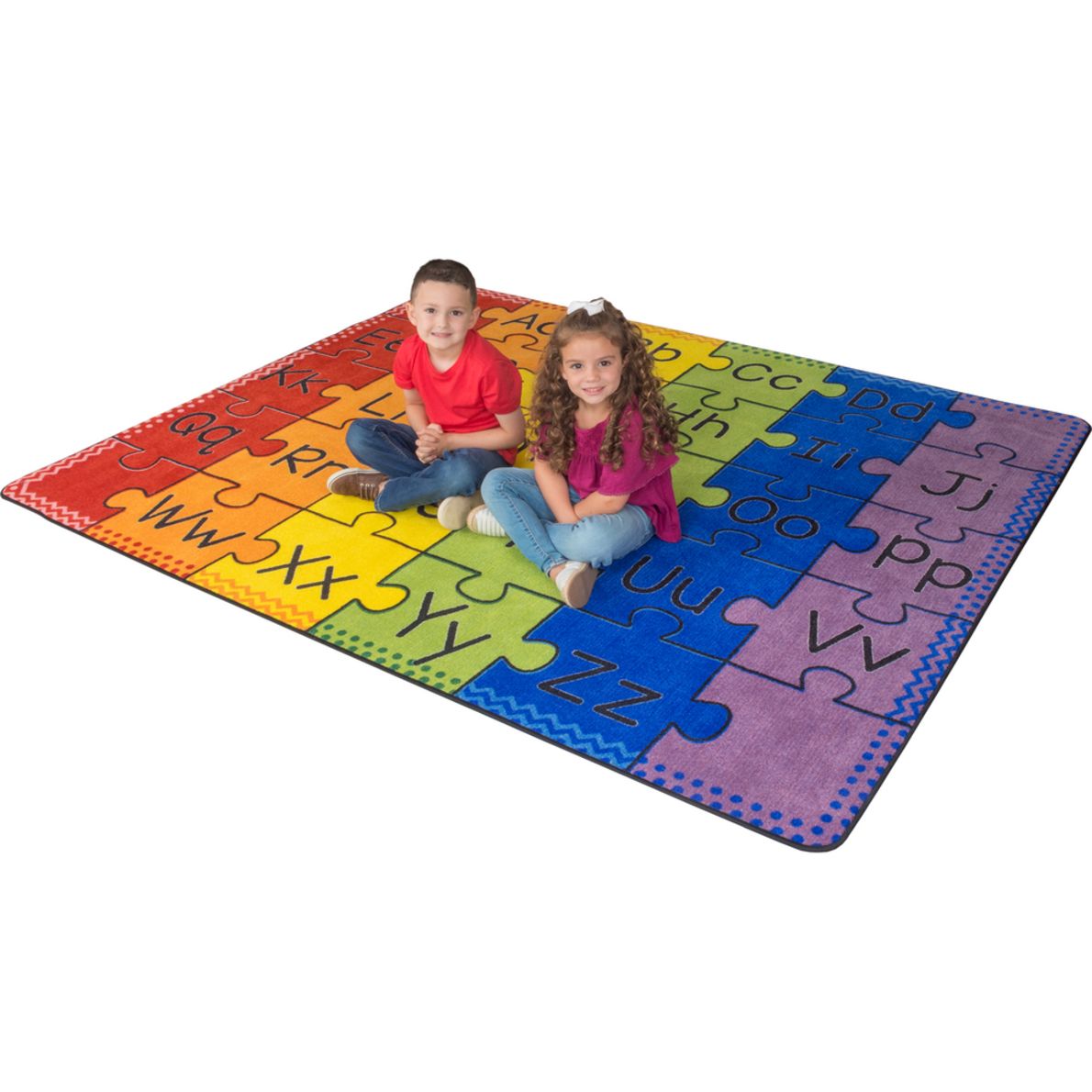 Group Colors Alphabet Rug - 1 rug