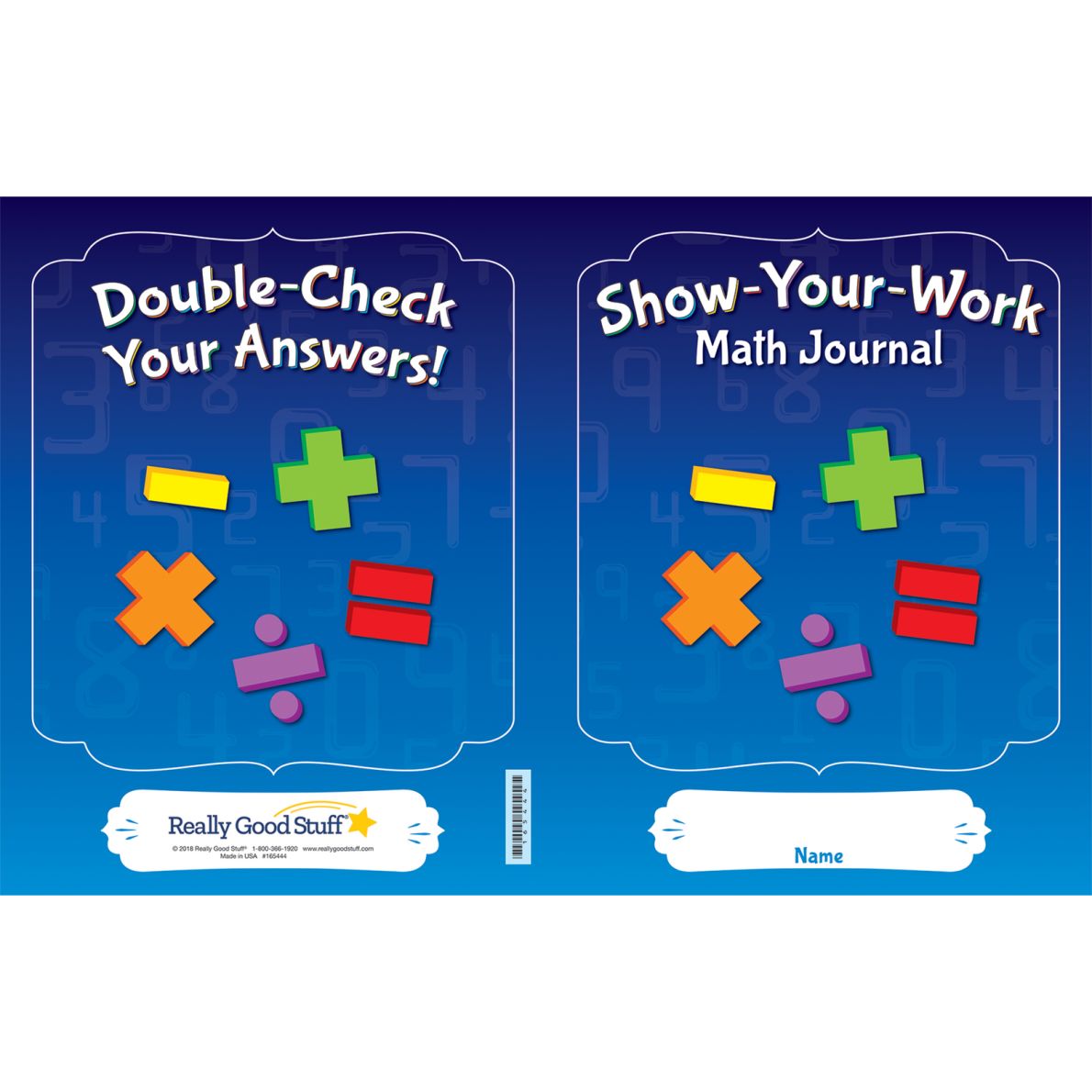 Really Good Stuff® Show-Your-Work Math Journals - 12 journals