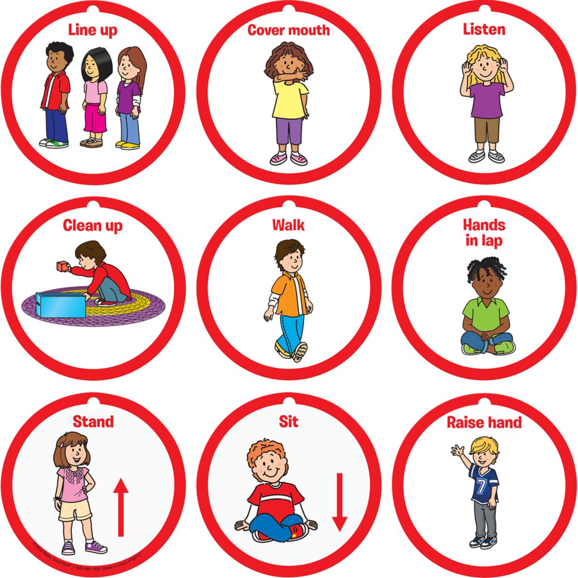 Teacher Visual Cues Necklace - 1 necklace