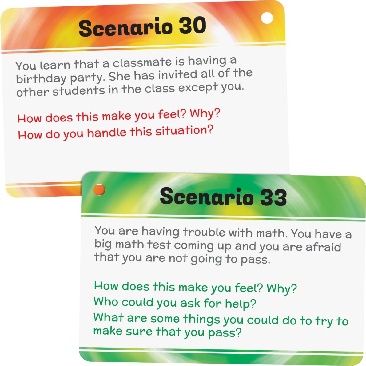 Social Skills Discussion Cards - 20 cards