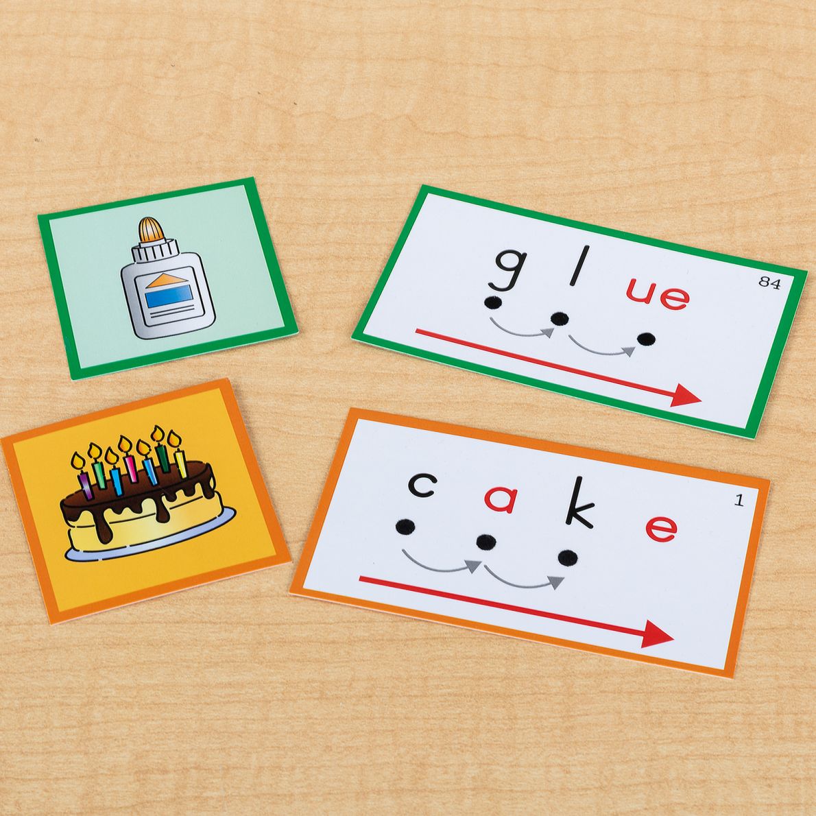 Really Good Stuff® Tap and Blend Long Vowel Cards - 168 cards