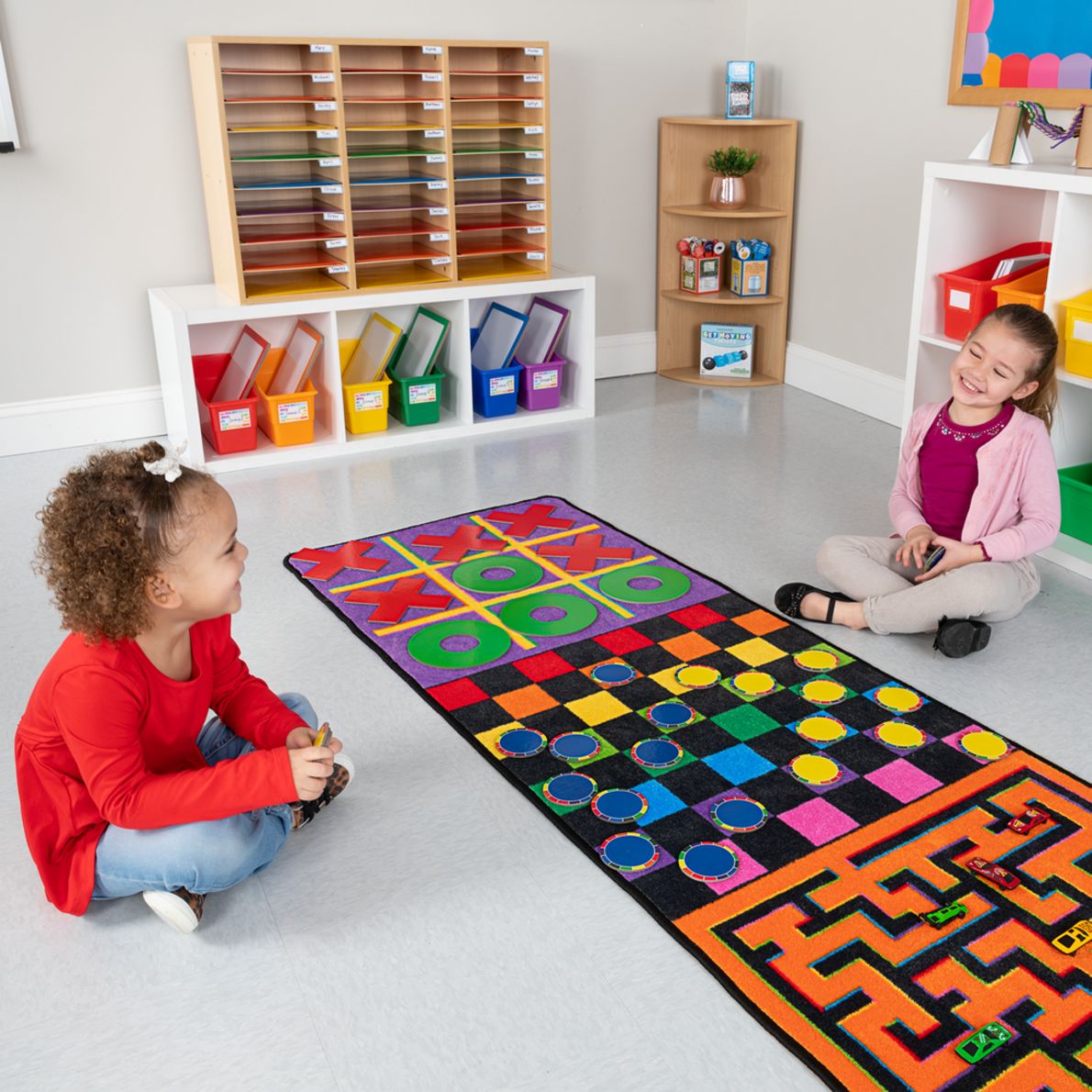 Indoor Recess Rug With Manipulatives