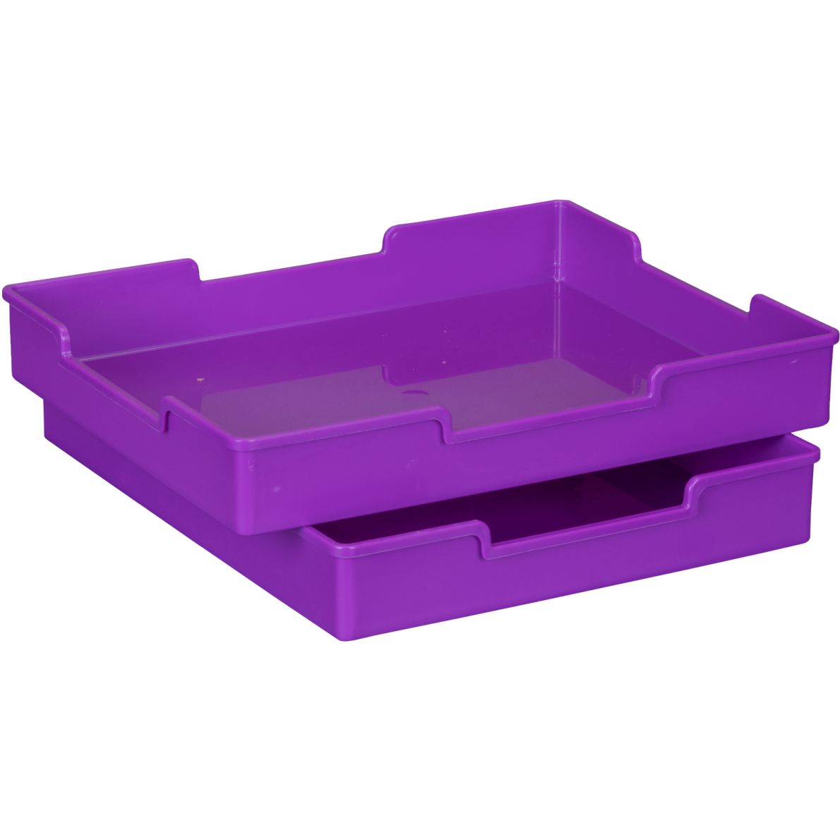 Plastic Trays - Single-Color Set Of 12