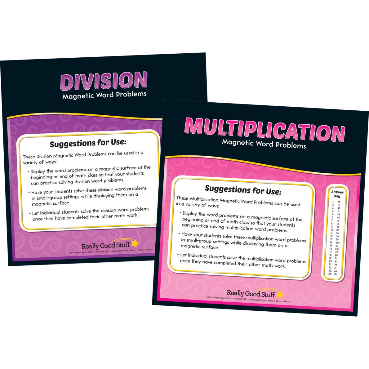 Magnetic Read, Show And Solve Math Boards With Multiplication And ...