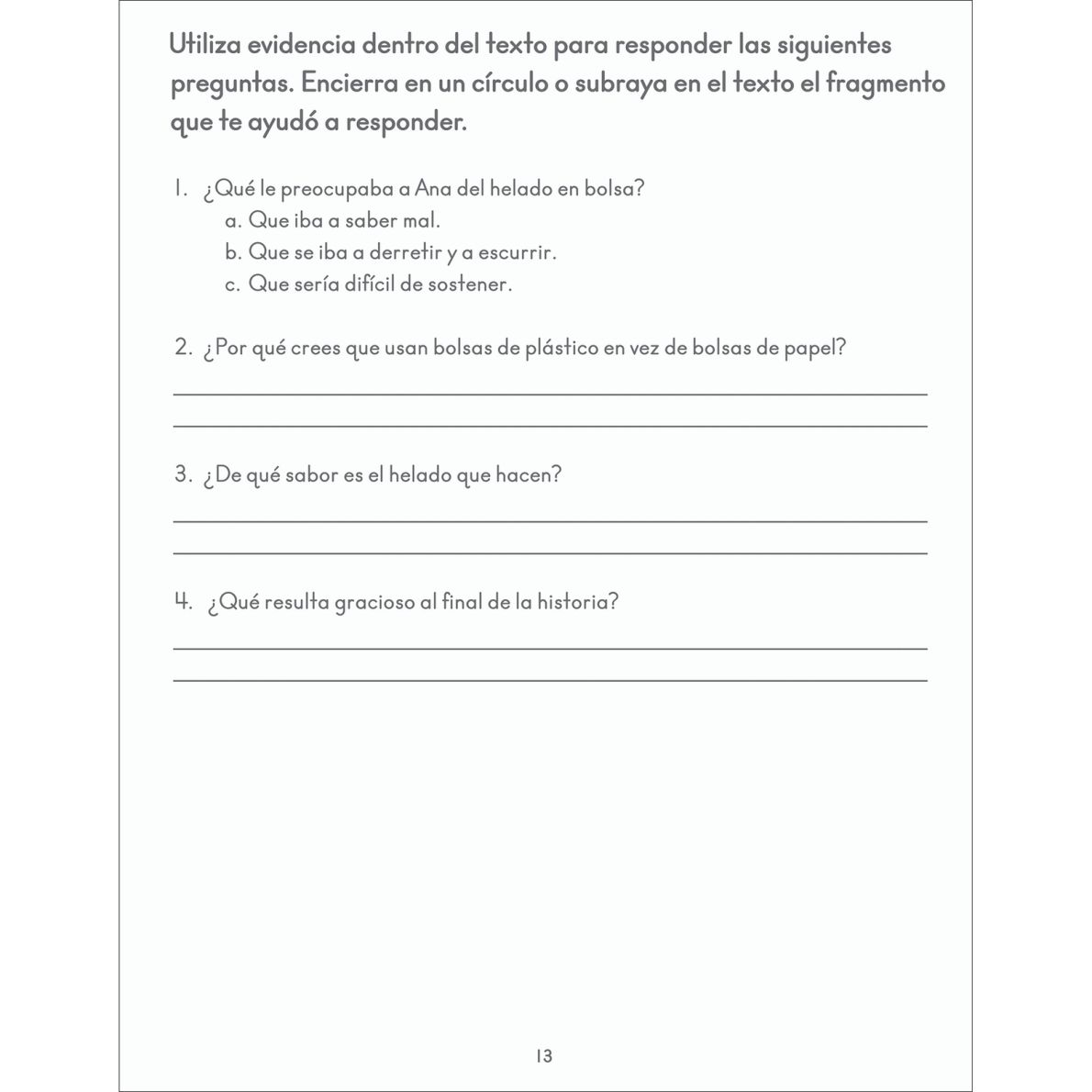 Activities For Spanish Reading Comprehension Journals (Actividades de ...