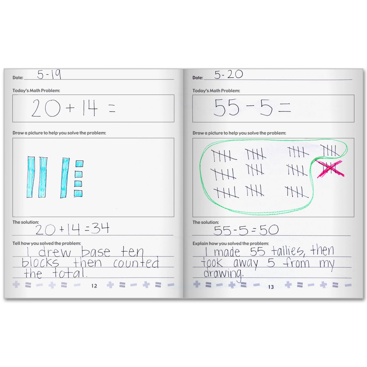 Explain Your Thinking Math Journals – Primary - 12 journals