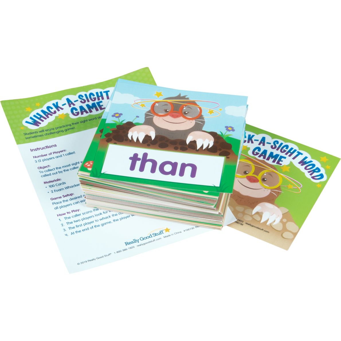 Really Good Stuff® Whack-A-Sight-Word Game - Visual, Tactile and ...