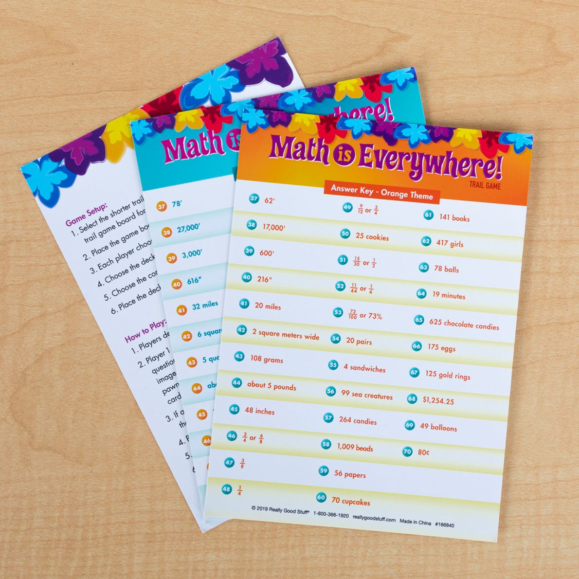 Math Is Everywhere! Trail Game Intermediate - 1 game