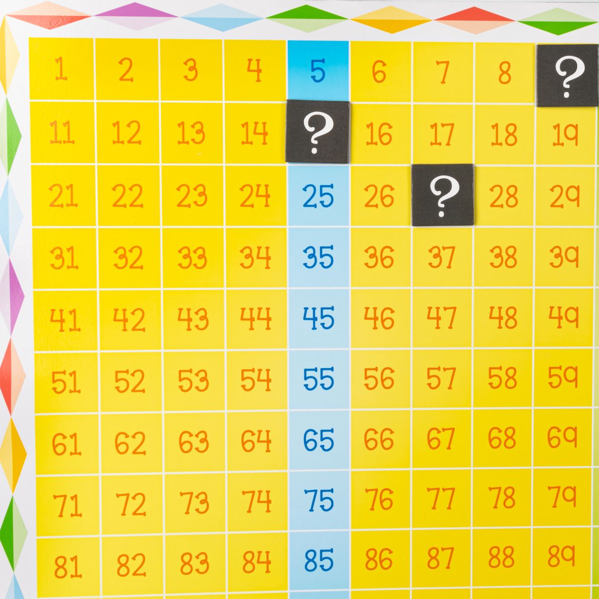 Really Good Stuff® Jumbo Magnetic Chart; 120 Grid - 1 grid, 24 squares