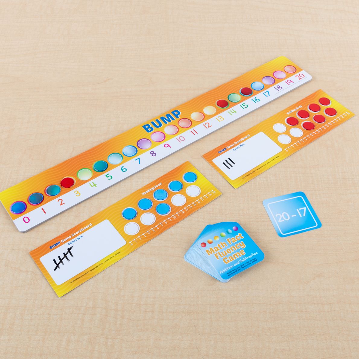 Math Fact Fluency Games Addition and Subtraction Through 20 - 4 sets of ...