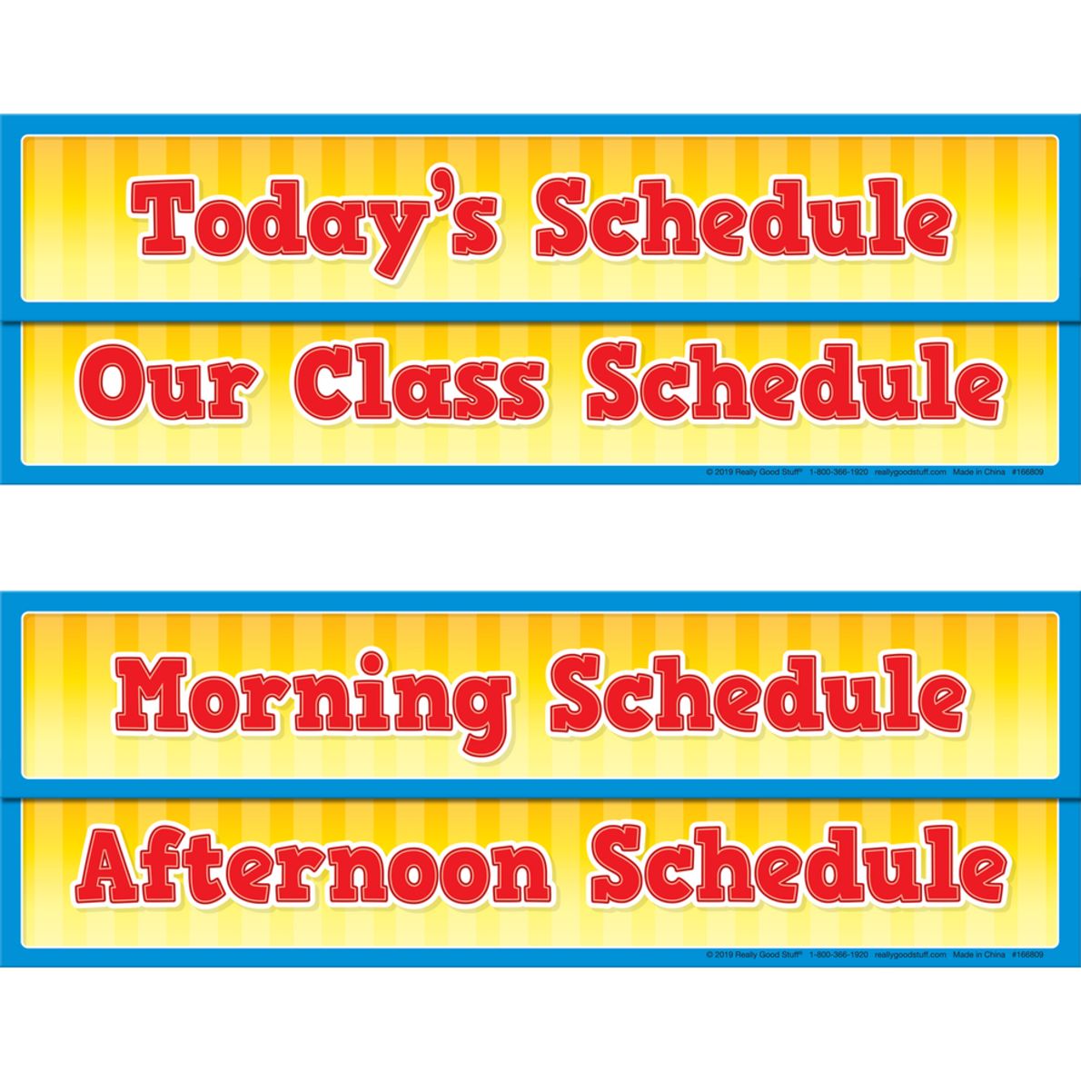 Whole-Class Visual Schedule Pocket Chart and Cards - 1 pocket chart, 27 ...