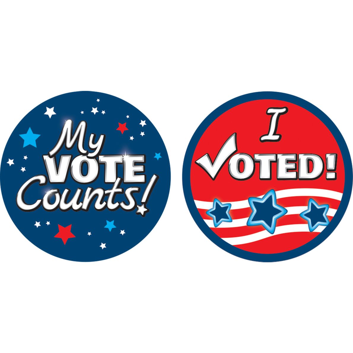 Let's Vote Stickers 72 Pack