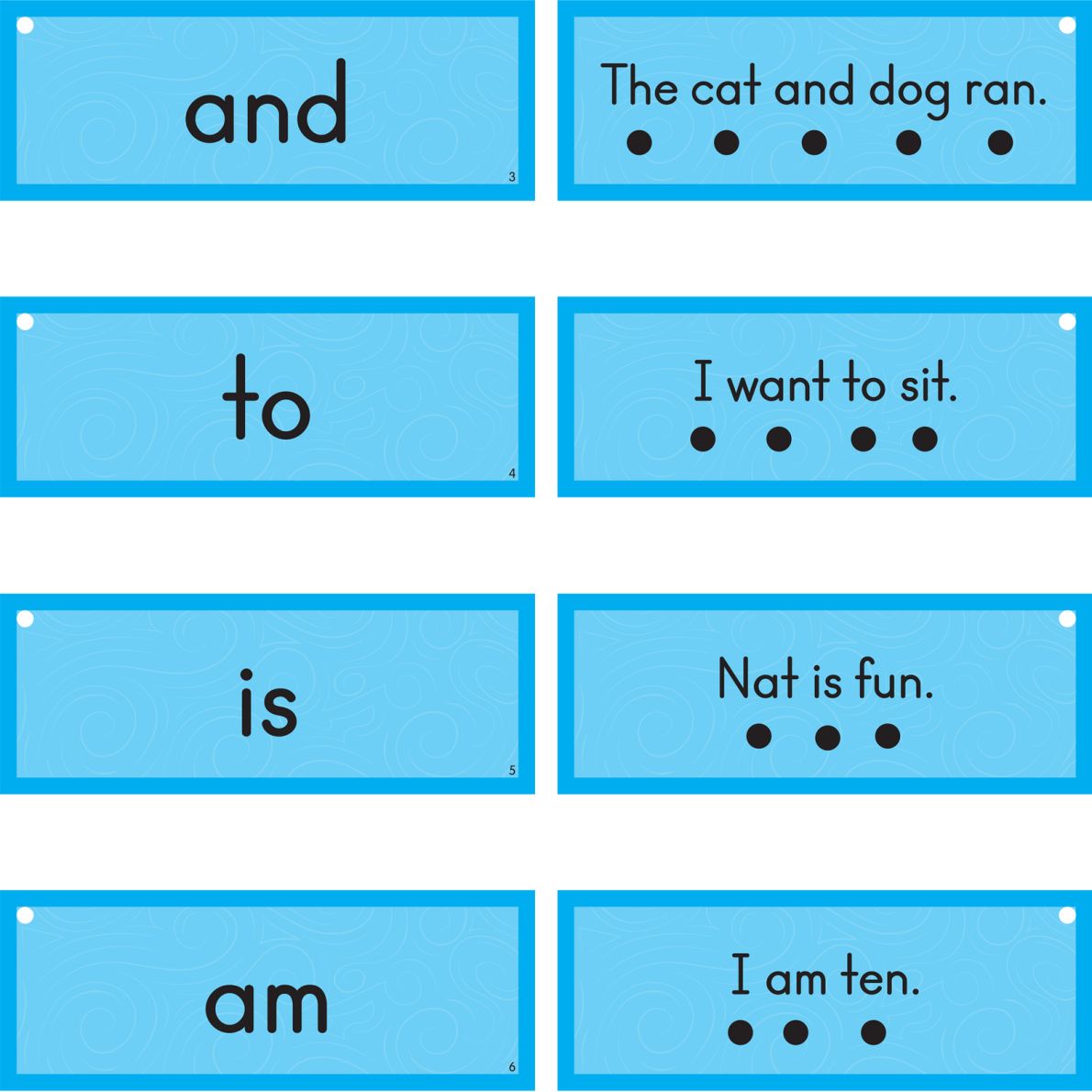 Tap And Track Tactile Sight Words And Sentence Cards - 100 cards