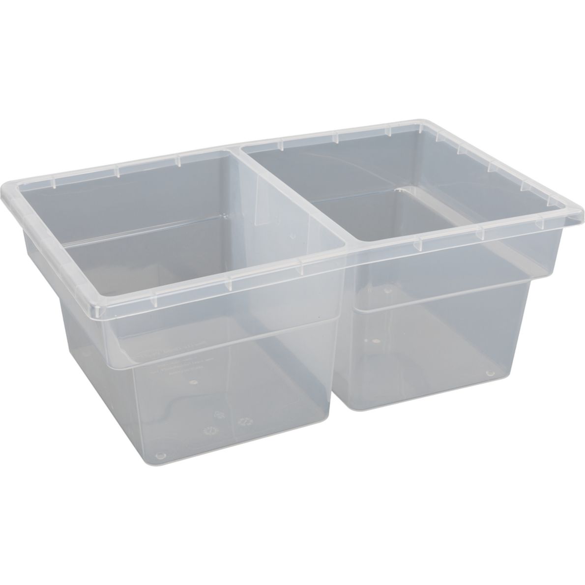 Really Good Stuff® Two-Compartment All-Purpose Bins Set Of 12 Single Color