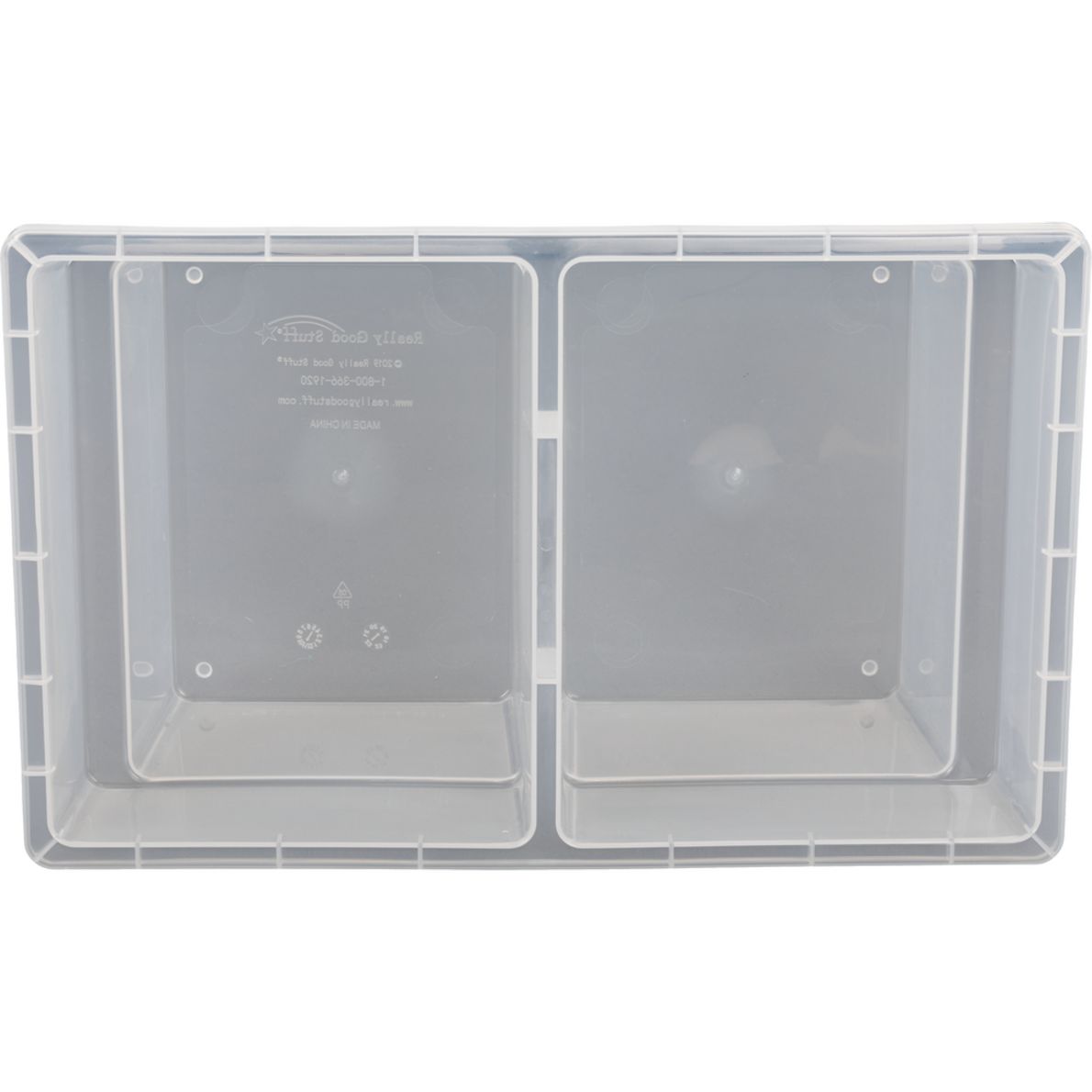 Really Good Stuff® Two-Compartment All-Purpose Bins Set Of 12 Single Color