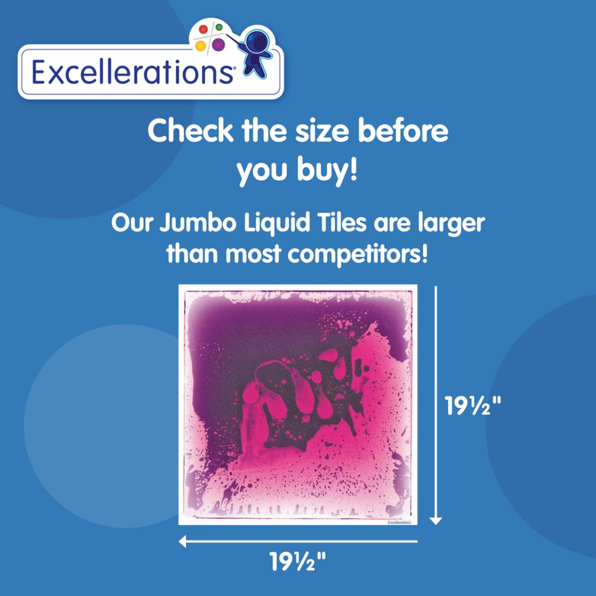 Excellerations® Large Liquid Tiles - Set of 4