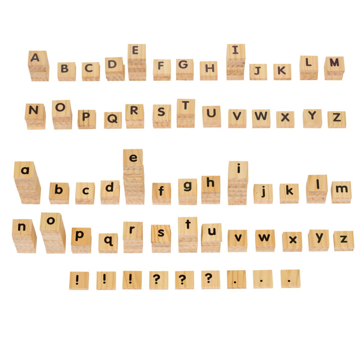 Excellerations® Big Wooden Letter Tiles - Tub of 250